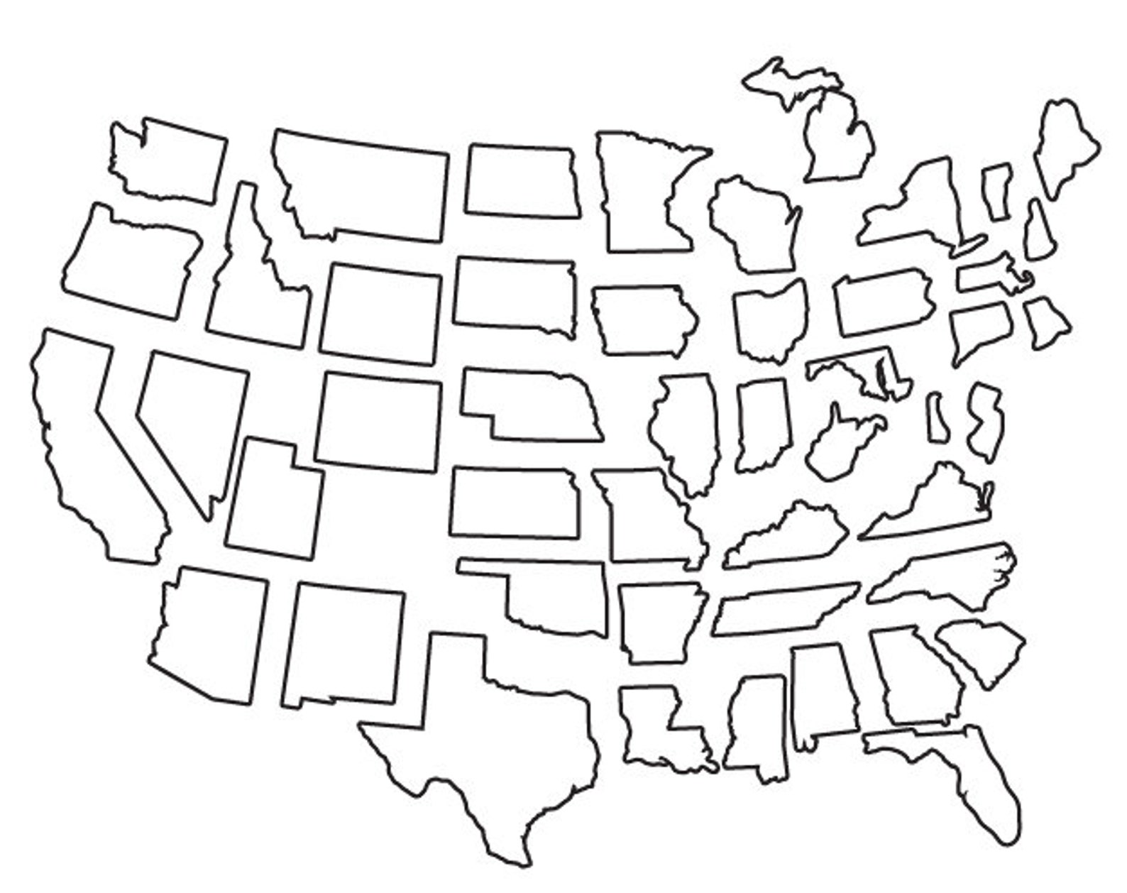 50 States Svg Bundle 50 States Cut File 50 States - Etsy