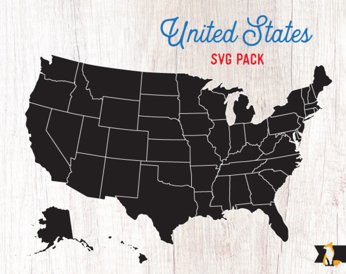 50 States Svg Bundle 50 States Cut File 50 States | Etsy