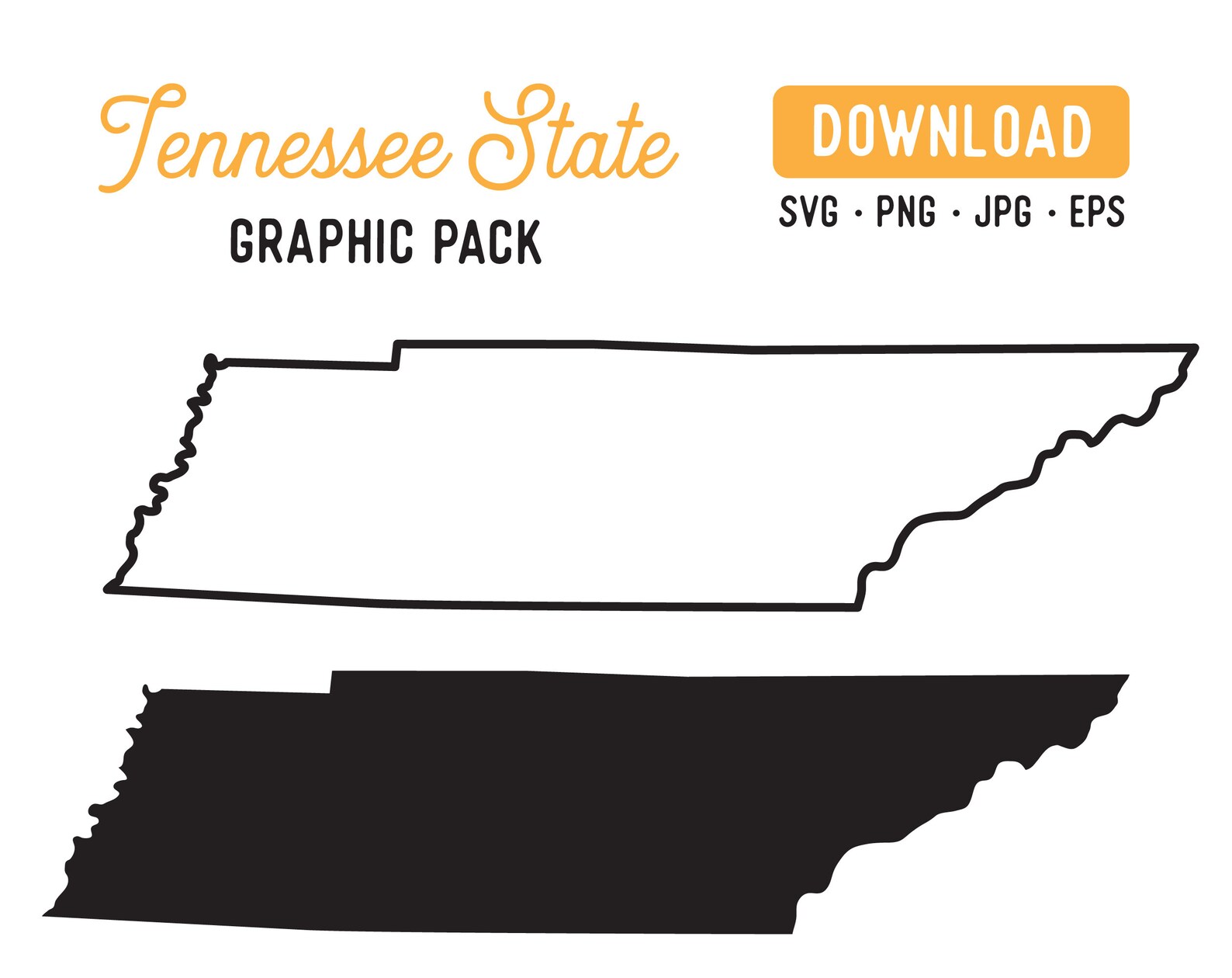 Tennessee State Vector Clipart Bundle (digital Download) - Etsy