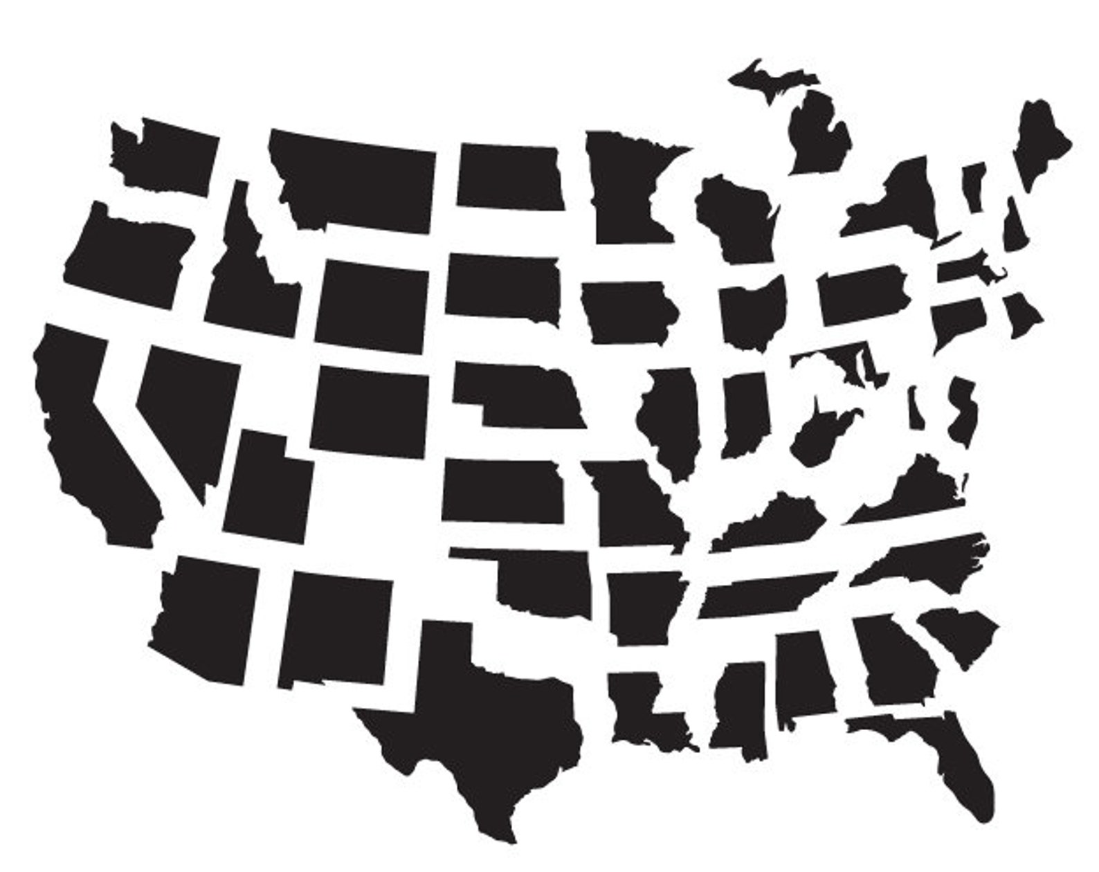 50 States Svg Bundle 50 States Cut File 50 States | Etsy