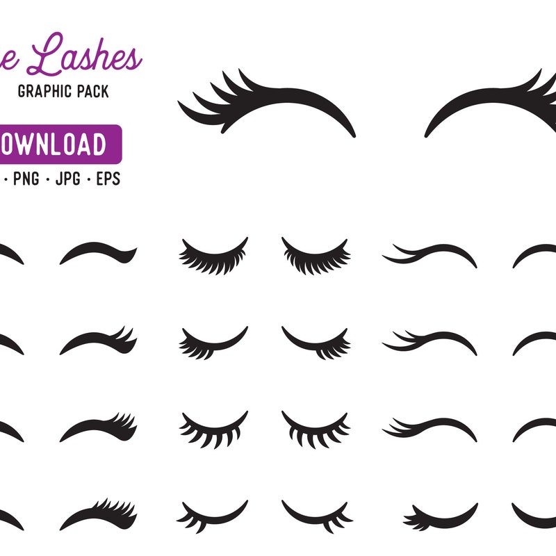 Eyelashes Svg - Etsy