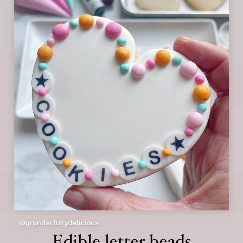 Letter Edible Beads - Etsy