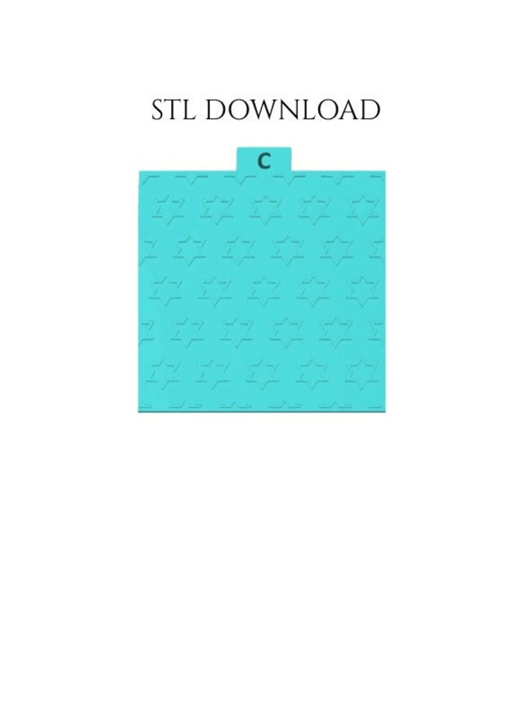Star of David STL Embossing Folder STL & Stencil SVG Download - Etsy