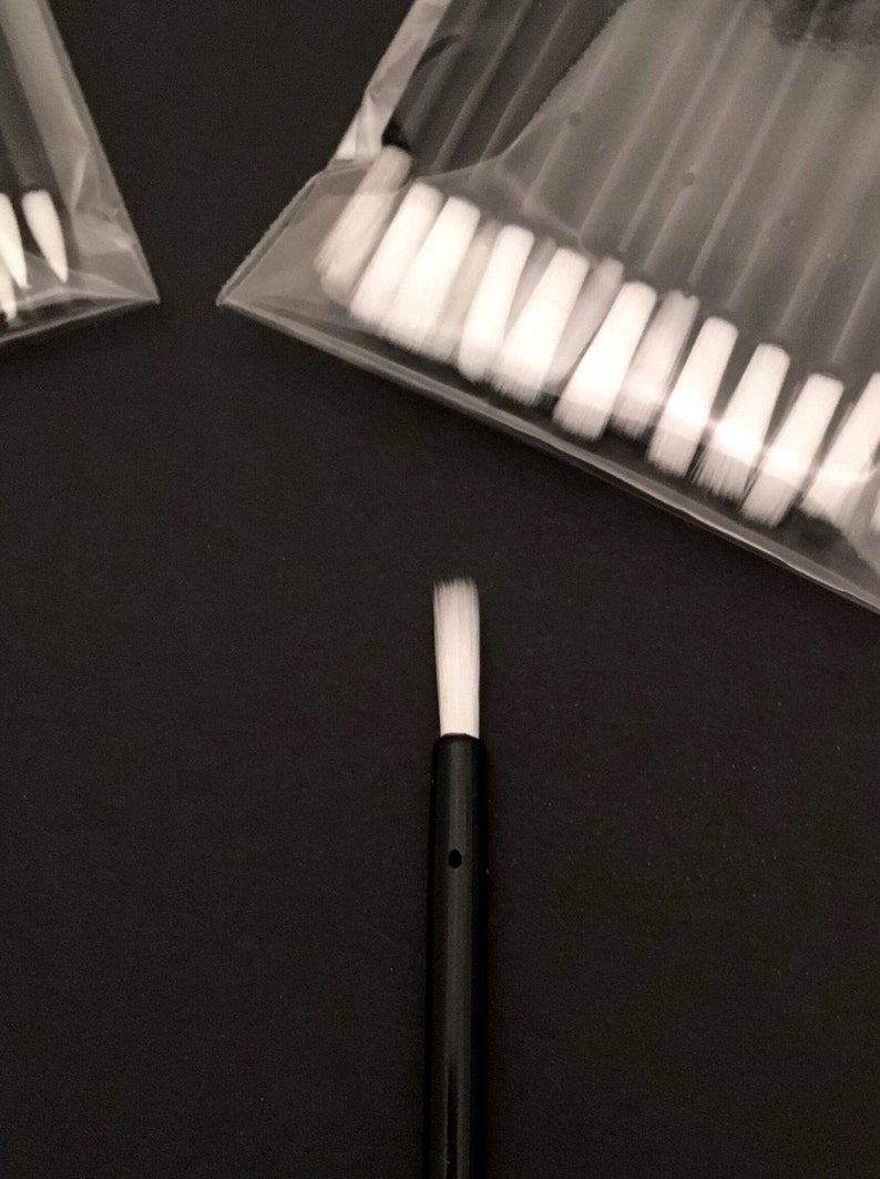 25 Brushes for Paint-your-own Cookiesclear/black Small Brush | Etsy