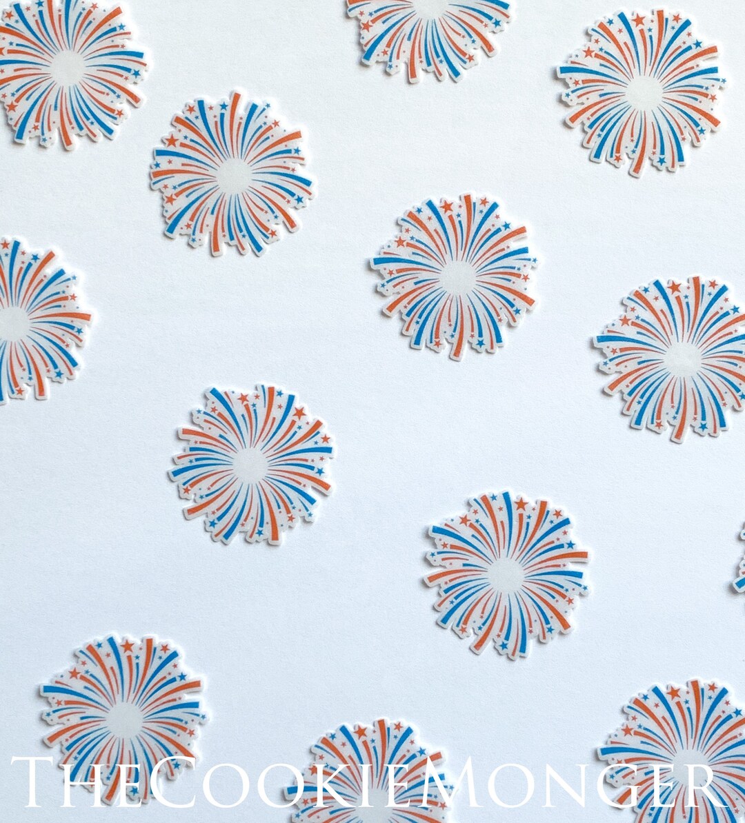 Edible Pre-cut Firework Bursts-edible Wafer Paper - Etsy
