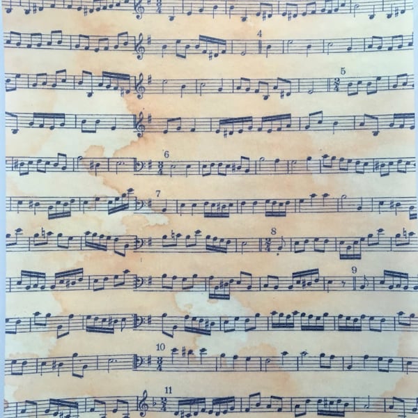 Music Sheet Wafer Paper - Etsy