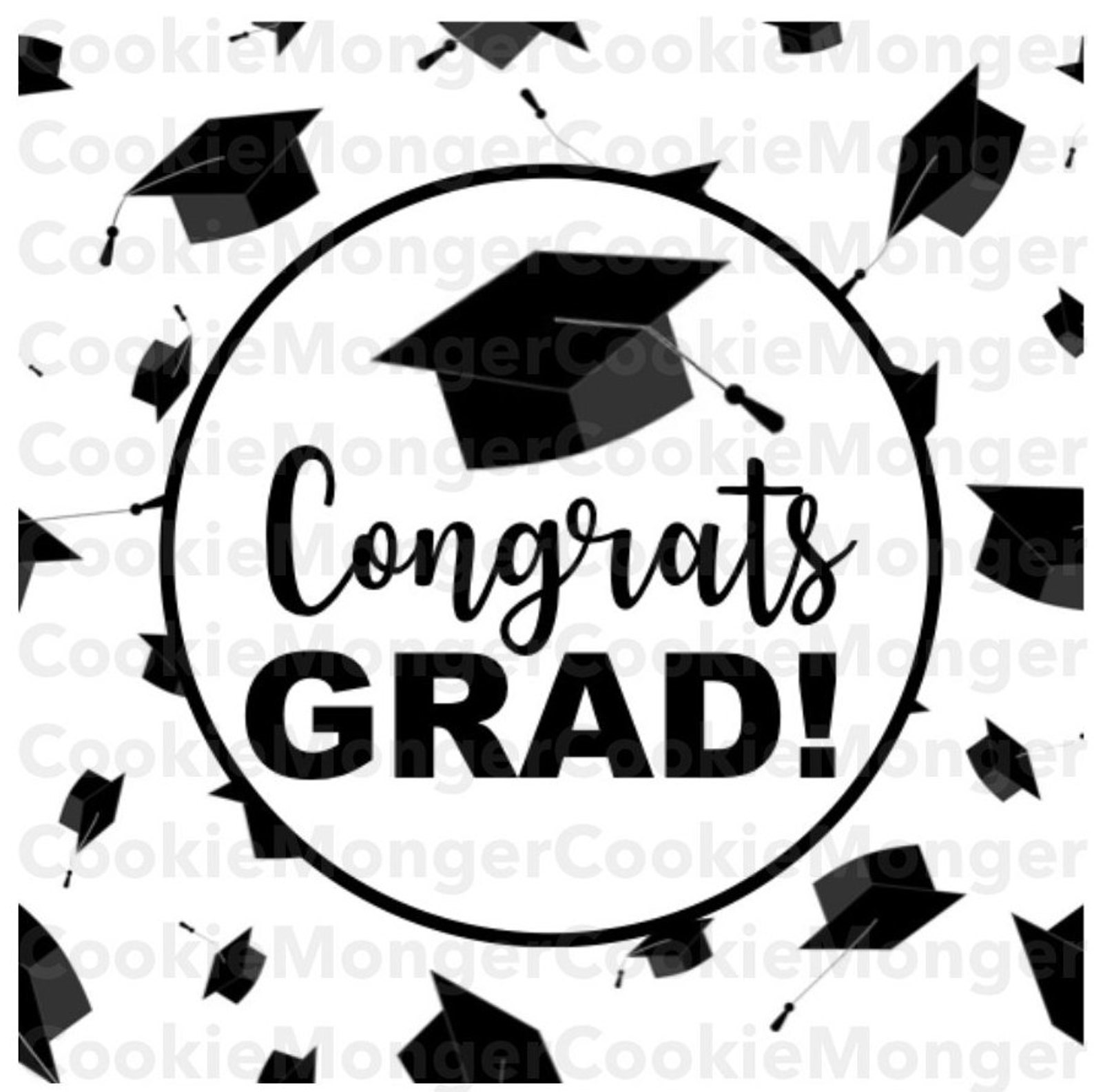 DIGITAL DOWNLOAD: Congrats GRAD Black and White 2 and | Etsy