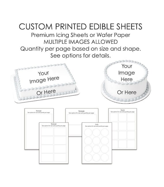 Pre Printed Icing Sheets