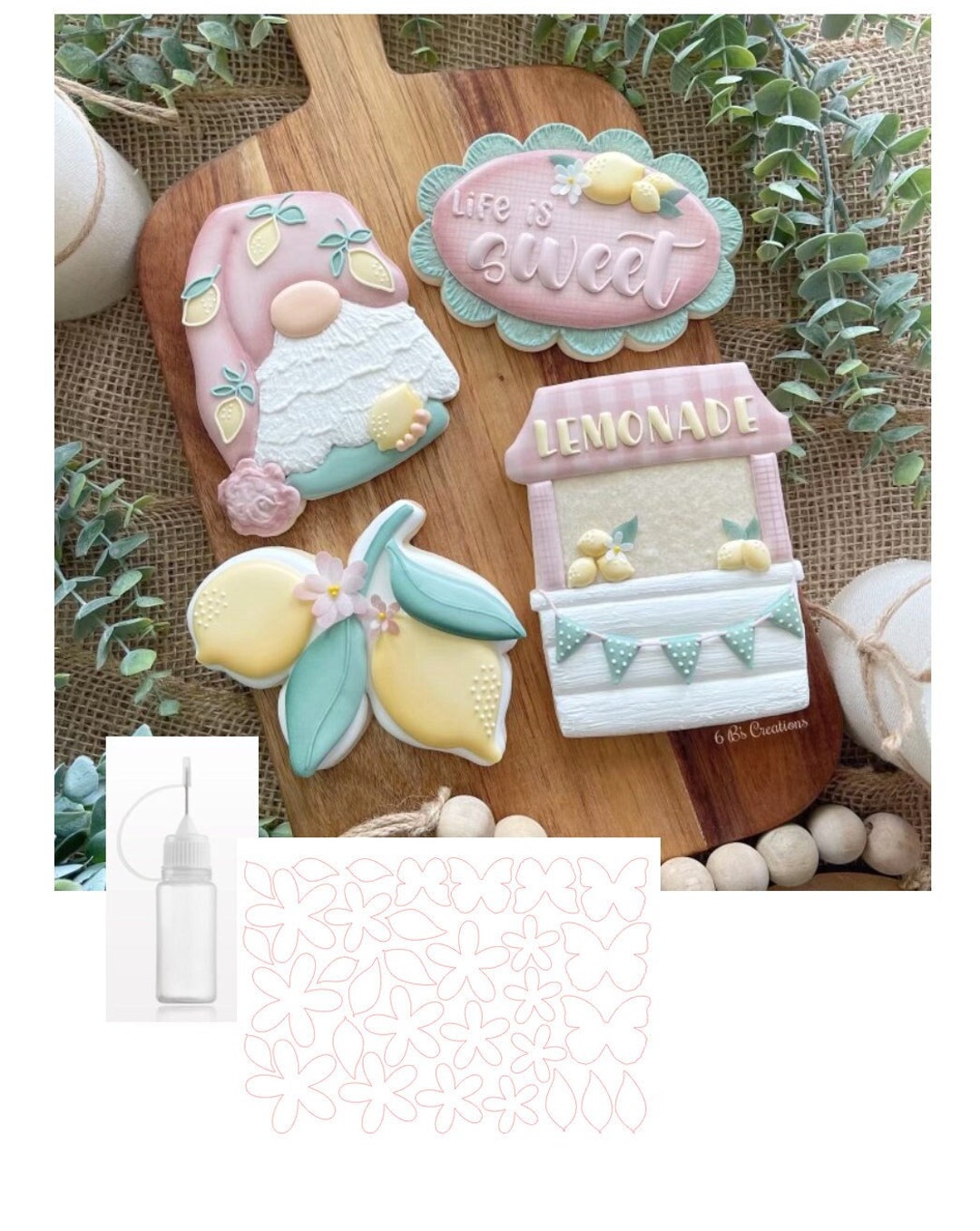 6bs Combo: Lemonade Stand Edible Shapes and Empty 10ml Bottle - Etsy