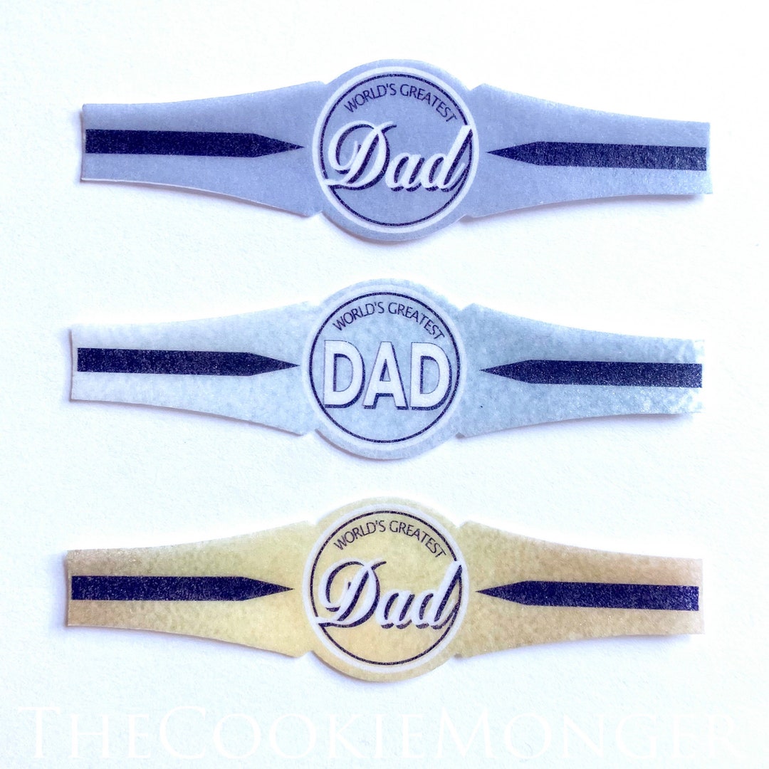 EDIBLE Wafer Paper Cigar Bands - Etsy