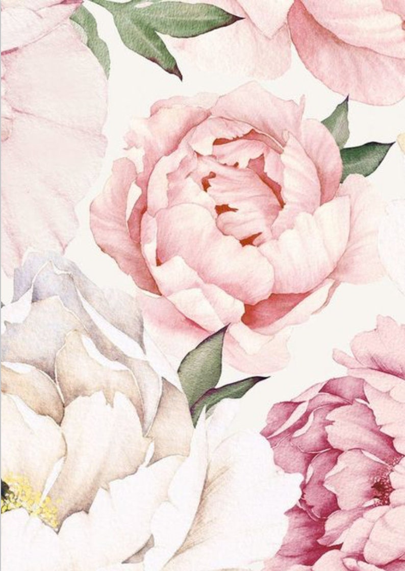 Pink and White Large Peonies Edible Paper - Etsy