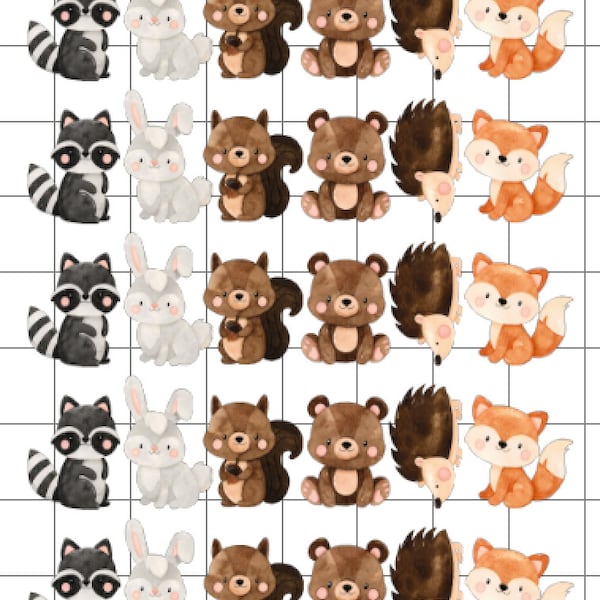 Woodland Cutouts - Etsy