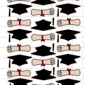 Edible Cutouts Graduation Caps and Diplomas - Etsy