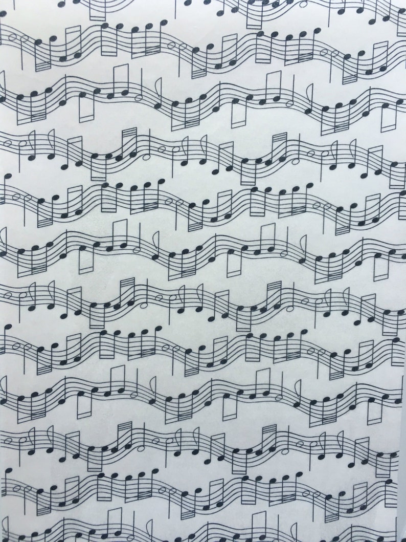 Music Notes Edible Wafer Paper | Etsy