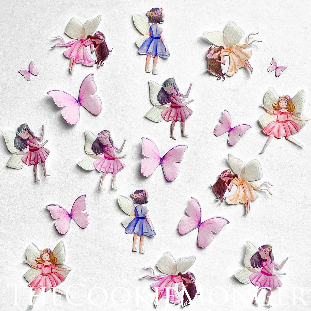 Pre-cut Edible Fairies and Butterflies--fairies and Butterflies in ...