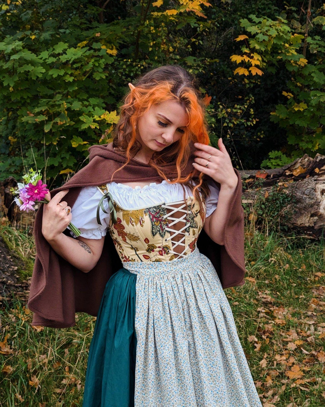 Hobbit Costume Cosplay Female Lady. LOTR Elf High Fantasy Dnd Dungeons ...