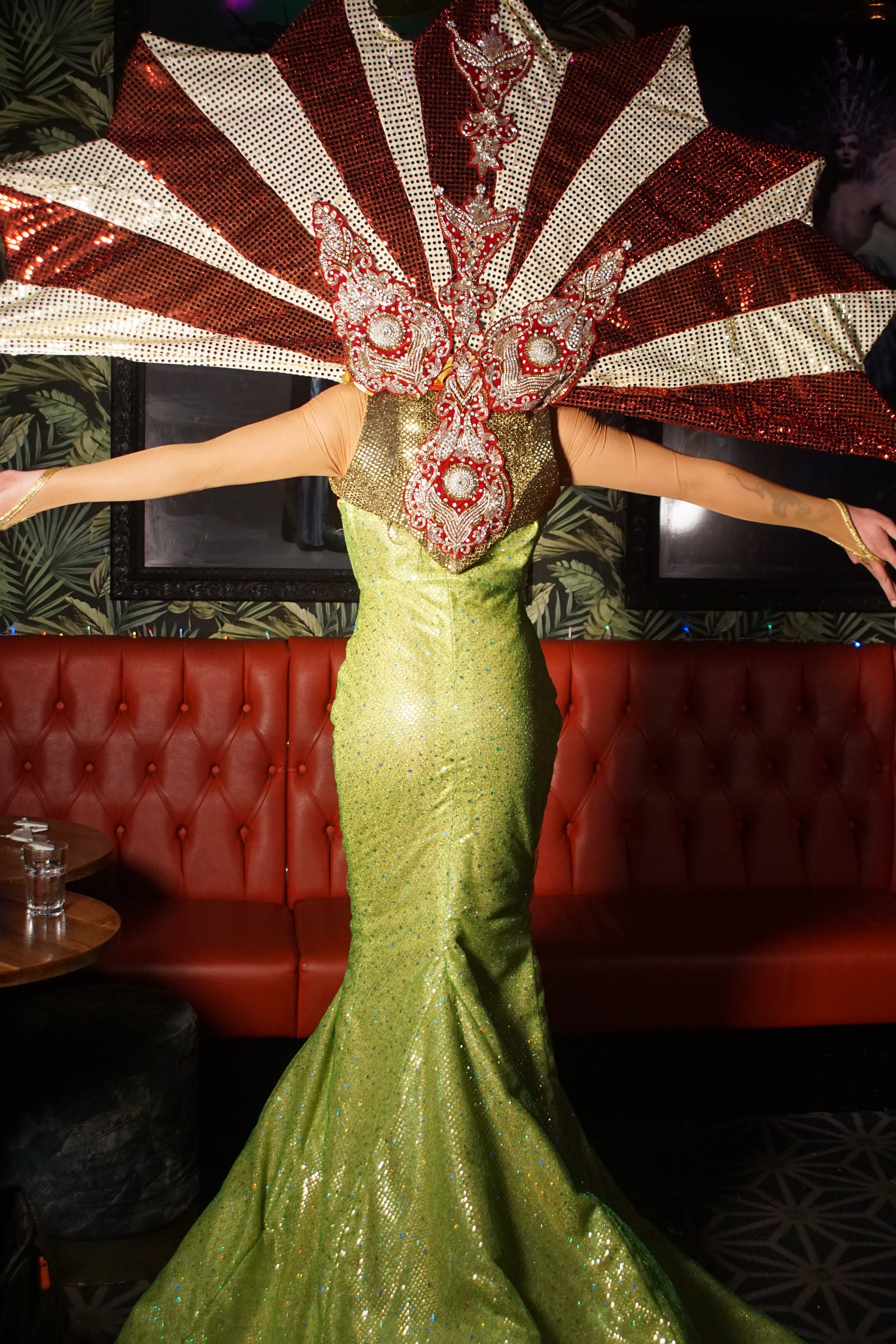 Drag Queen Costume, Bob Mackie Barbie Goddess of Asia Recreation ...