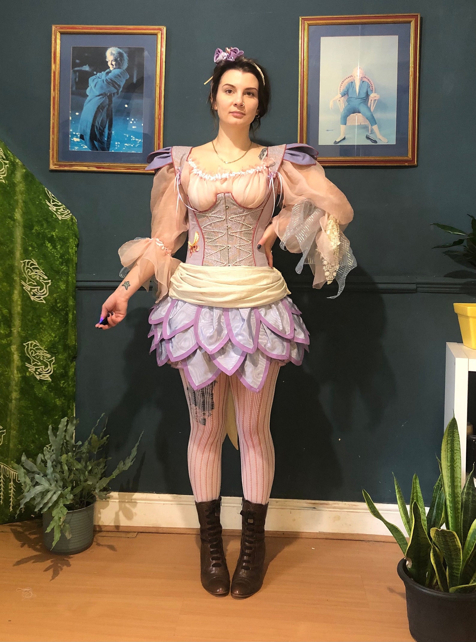Circus Fairy Girl Costume Cosplay Period. Midsummer Nights Dream. Pixie, Rennaissance Fair. Ren ...