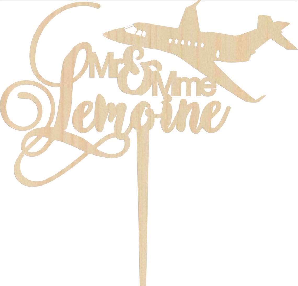 Cake topper Avion nom - Etsy France