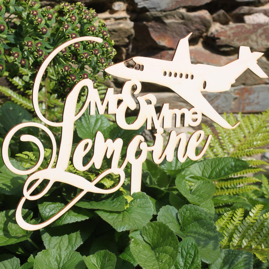 Cake topper Avion nom - Etsy France