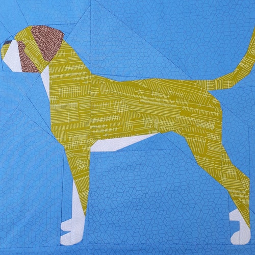 Boxer Dog Foundation Paper Pieced Quilt Pattern - Etsy