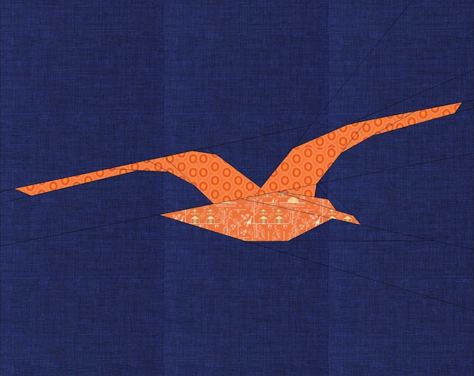 Hawk- A Foundation Paper Pieced Bird Quilt Pattern- Block 15 of the in ...