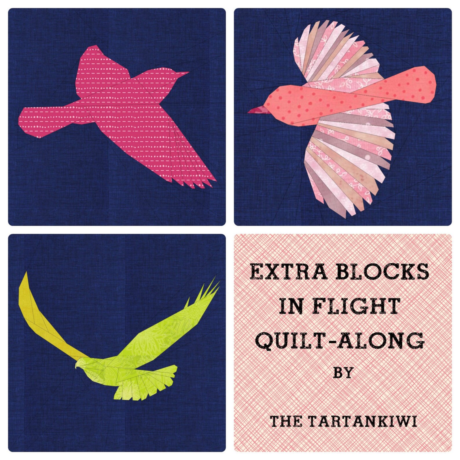 In Flight Quilt-along Additional Foundation Paper Pieced Bird - Etsy