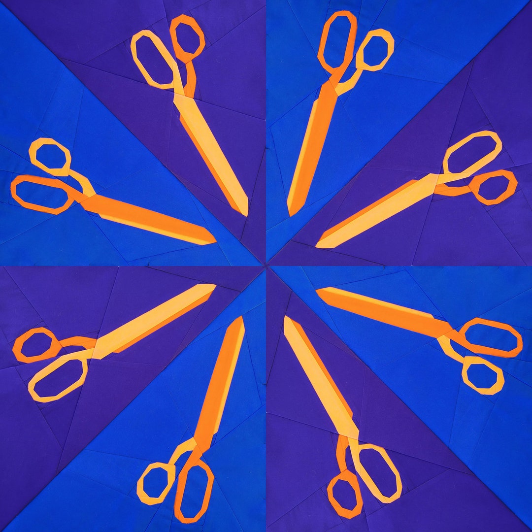 Scissor Circle, A Foundation Paper Pieced Quilt Pattern - Etsy