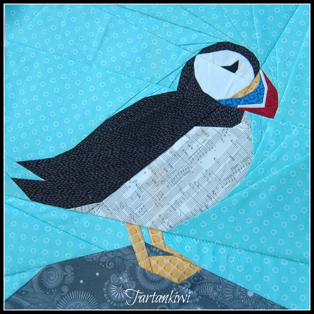 Puffin 12 Inch Foundation Paper Pieced Quilt Pattern - Etsy