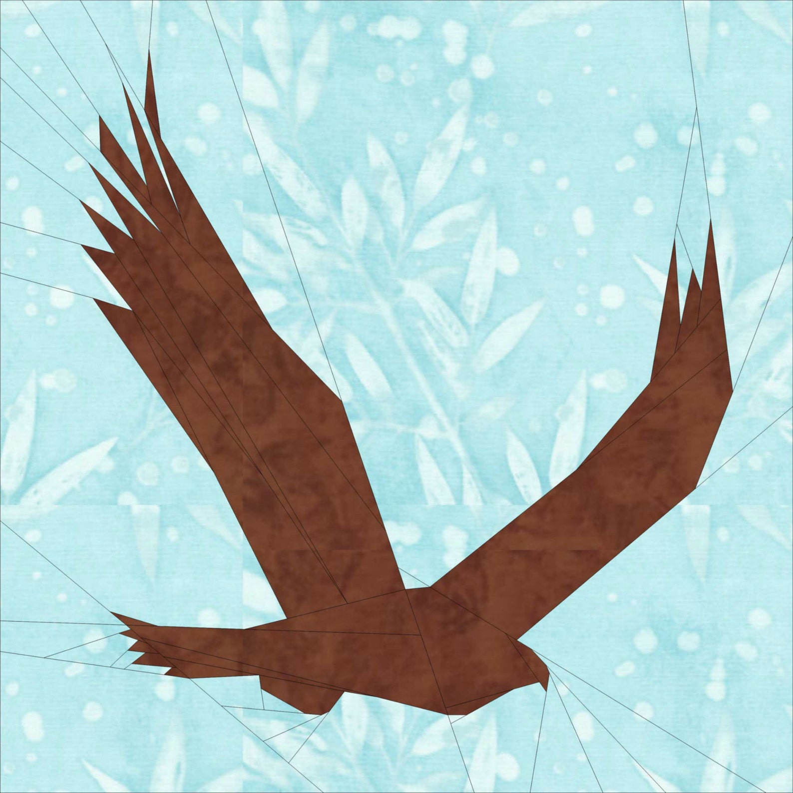 Eagle A Foundation Paper Pieced Quilt Pattern Block 11 of - Etsy