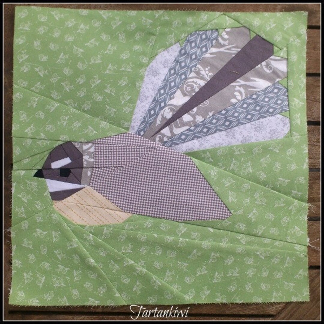Fantail- A Foundation Paper Pieced Bird Quilt Pattern- 12 Inch - Etsy