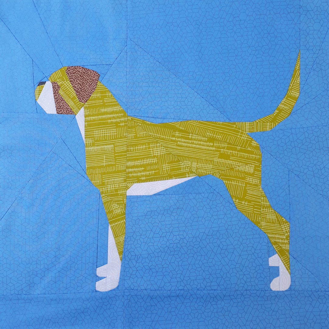 Boxer Dog Foundation Paper Pieced Quilt Pattern - Etsy