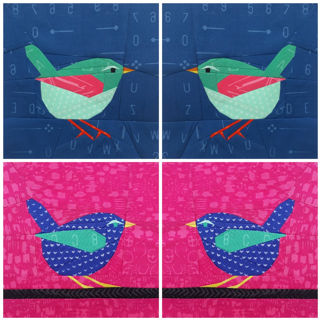 House Wren Foundation Paper Pieced Quilt Pattern, - Etsy