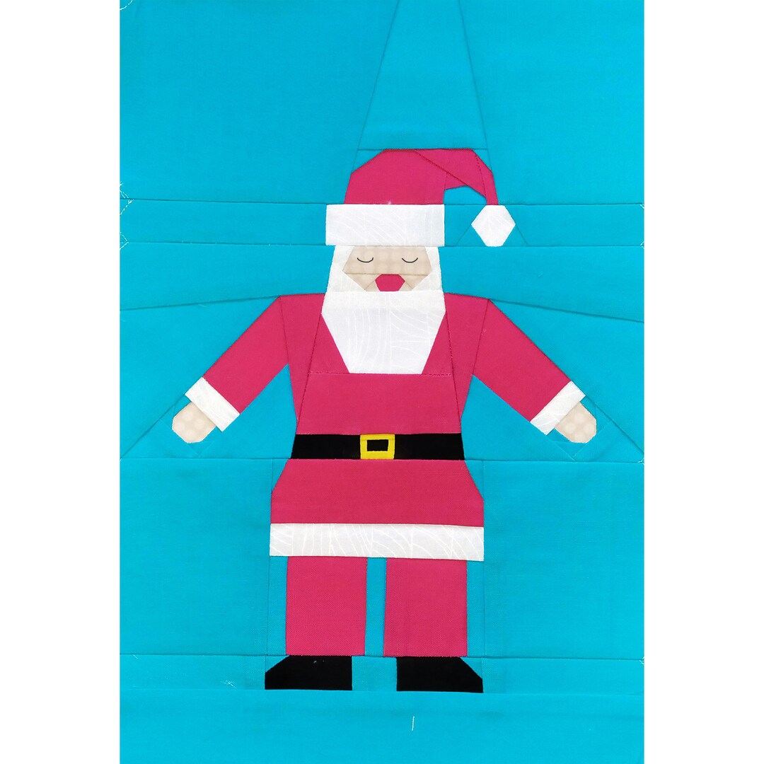 Santa Claus Foundation Paper Pieced Quilt Pattern - Etsy