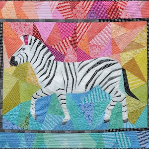 Running Zebra Foundation Paper Pieced Quilt Pattern - Etsy