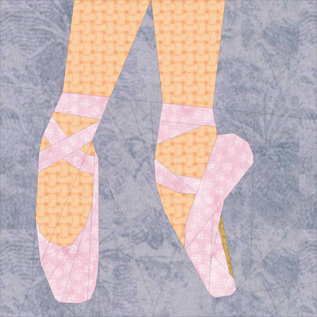 Ballet Shoes Foundation Paper Pieced Quilt Pattern - Etsy