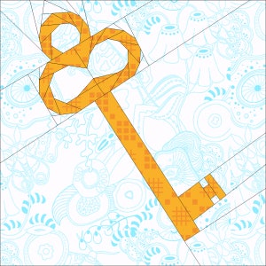 Lock and Key- A Foundation Paper Pieced Mini Quilt Pattern Bundle - Etsy