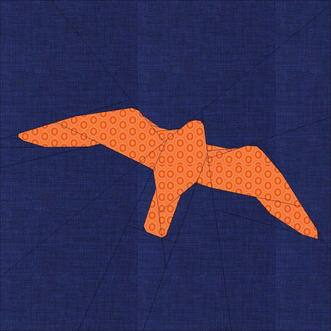Peregrin- A Foundation Paper Pieced Bird Quilt Pattern- Block 5 of the ...