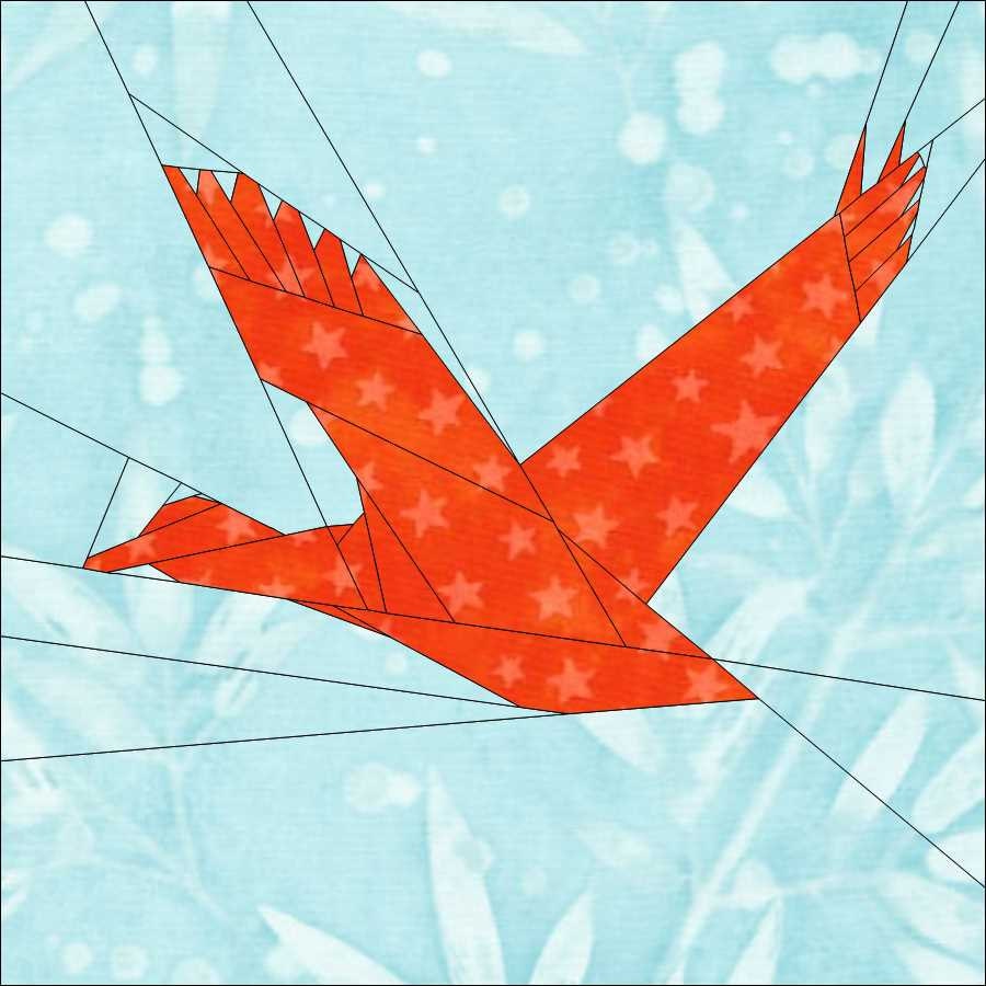 Flying Duck A Foundation Paper Pieced Quilt Pattern Block 7 - Etsy