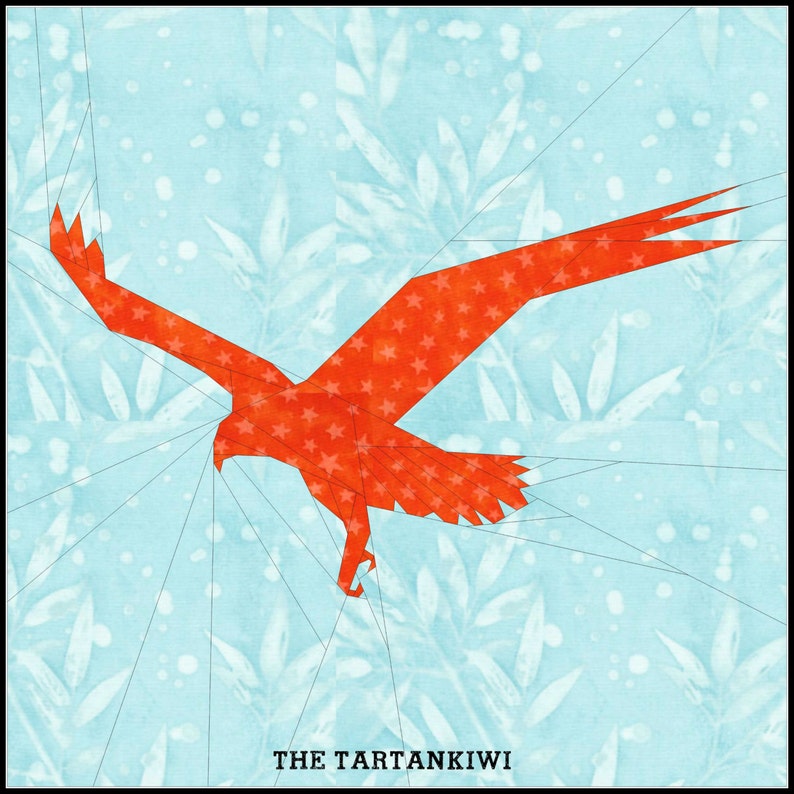 Osprey- A Foundation Paper Pieced Quilt Pattern- Block 12- in Flight ...