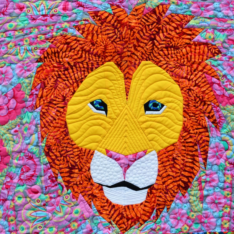 Lion Safari Foundation Paper Pieced Quilt Pattern - Etsy