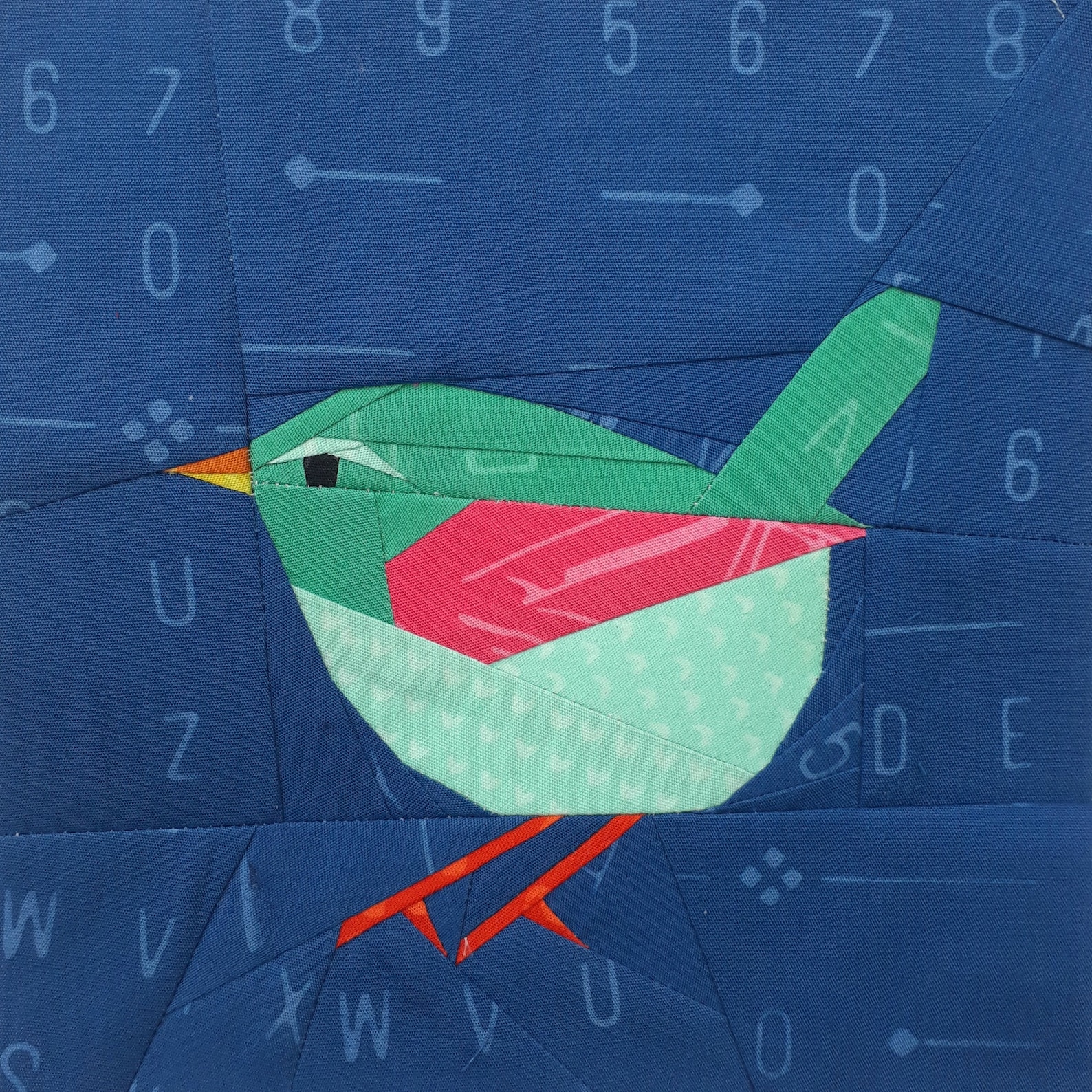 House Wren Foundation Paper Pieced Quilt Pattern | Etsy