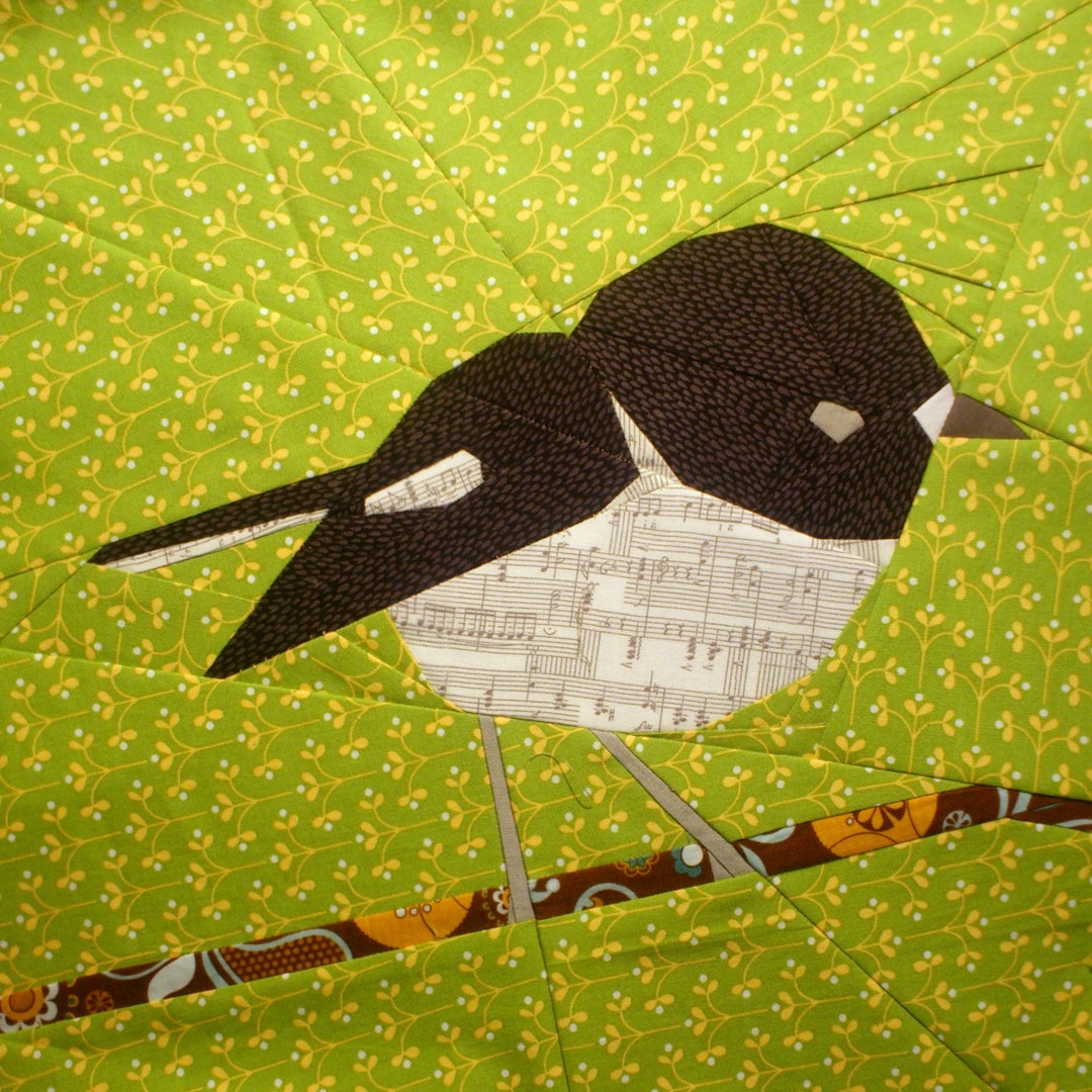 Tomtit- A 12 Inch Foundation Paper Pieced Bird Quilt Pattern - Etsy
