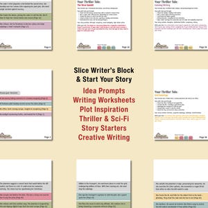 Thriller Writing Prompts: Choose Your Ending Guide | 68-page Digital ...