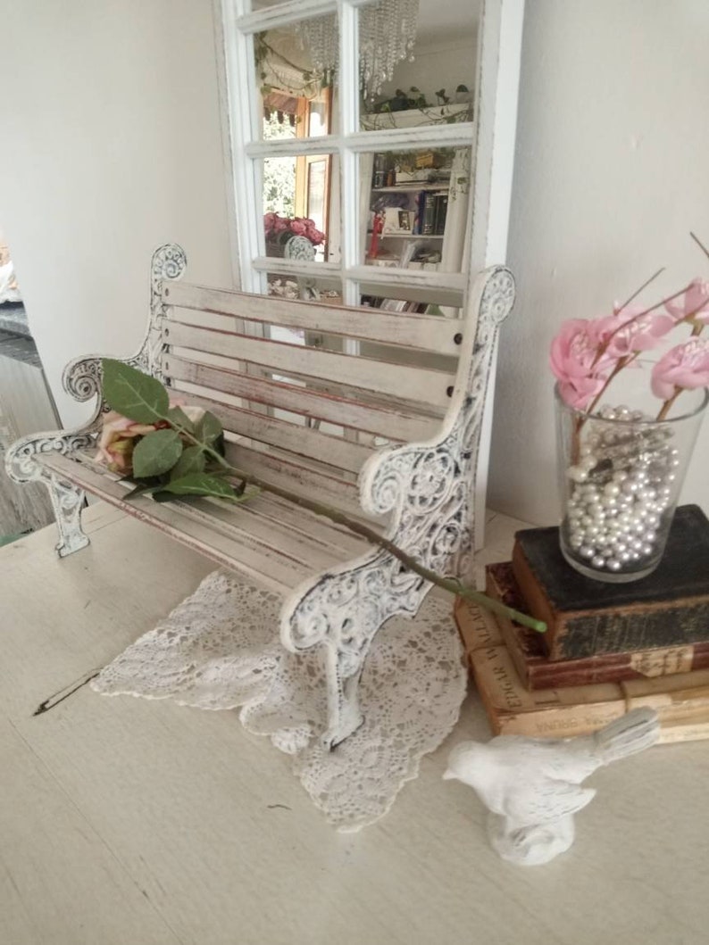 Italian Antique Dolls Bench or Deco Bench Shabby Chic White - Etsy