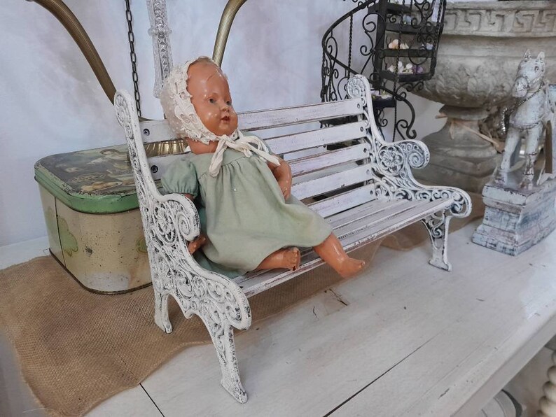Italian Antique Dolls Bench or Deco Bench Shabby Chic White - Etsy