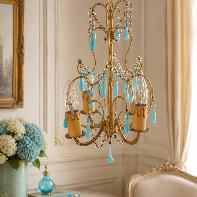 Opaline Chandelier - Etsy