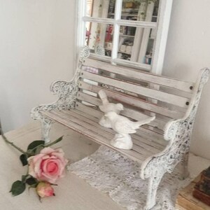 Italian Antique Dolls Bench or Deco Bench Shabby Chic White - Etsy