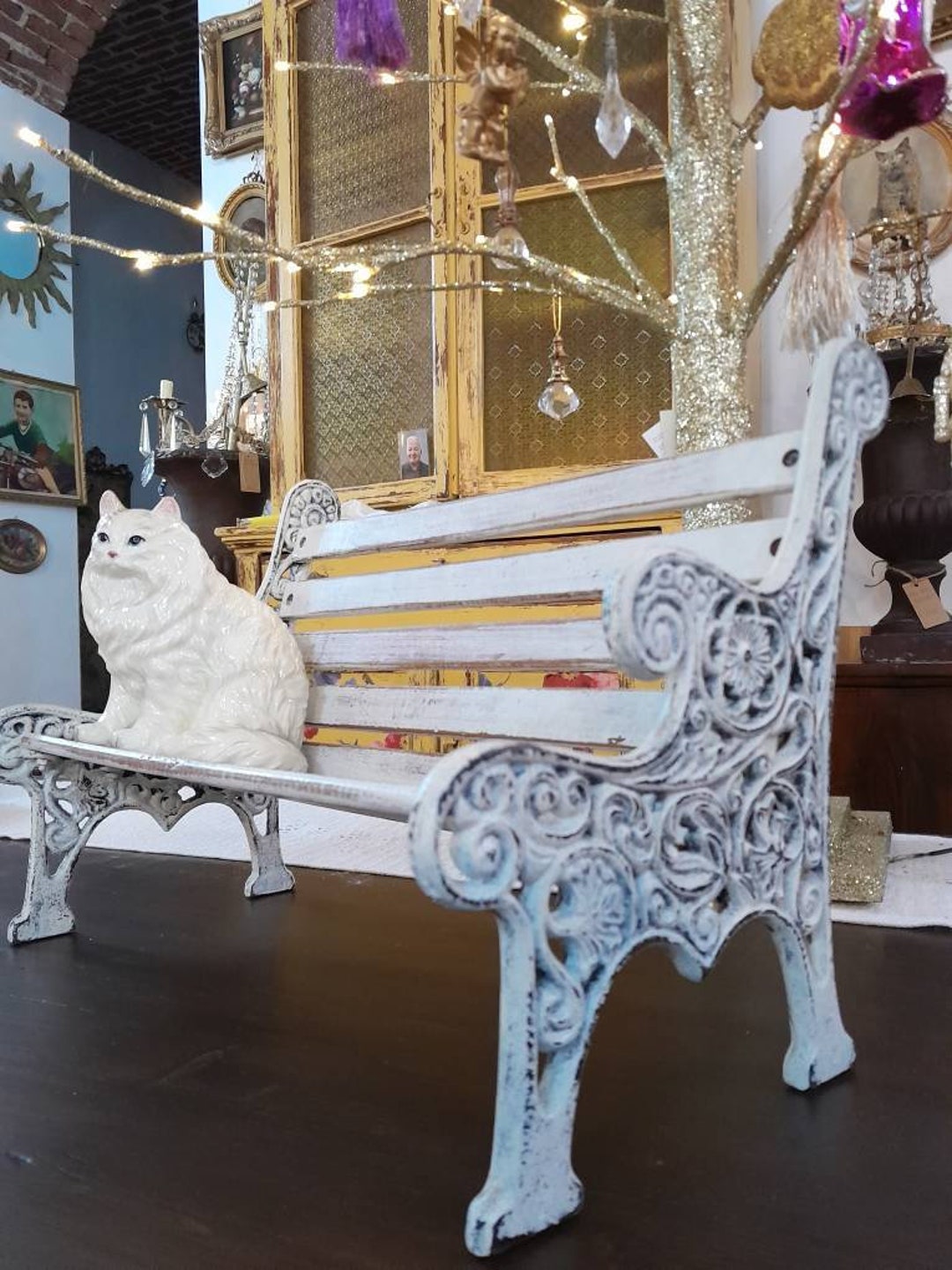 Italian Antique Dolls Bench or Deco Bench Shabby Chic White - Etsy