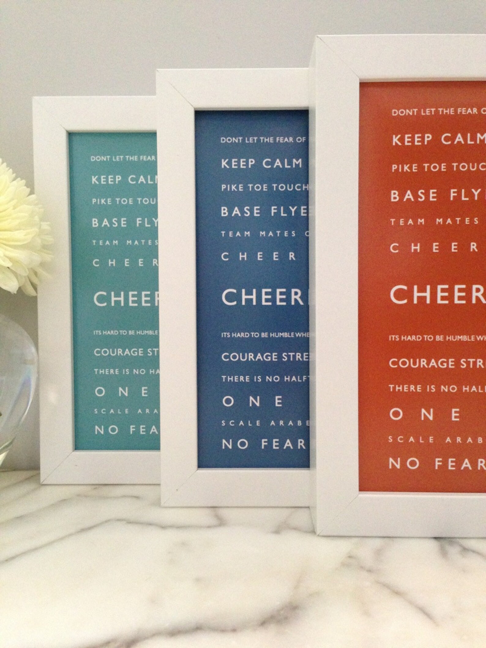 Cheerleading Personalized Kids Wall Art Sports Decor - Etsy